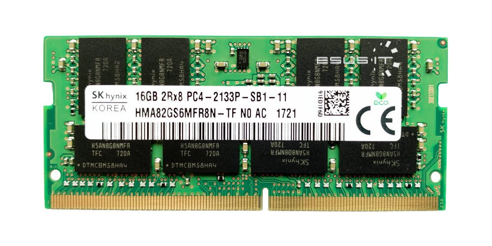 Memory RAM 1x 16GB Hynix SO-DIMM DDR4 2133MHz PC4-17000 | HMA82GS6MFR8N ...