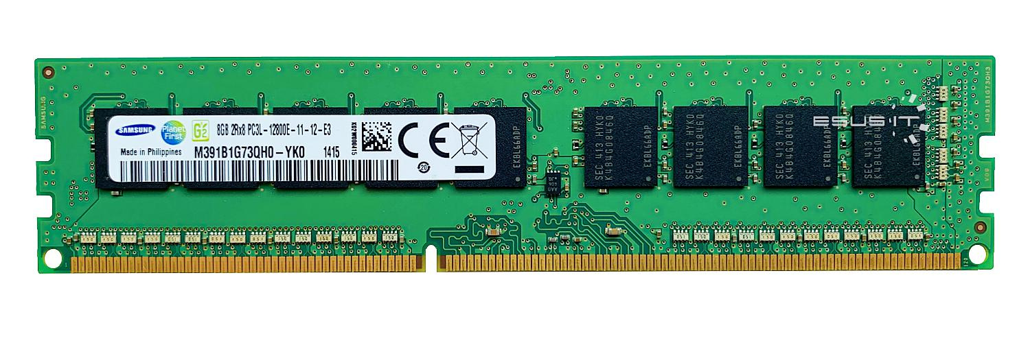 Memory RAM 1x 8GB Samsung ECC UNBUFFERED DDR3 1600MHz PC3-12800 UDIMM ...